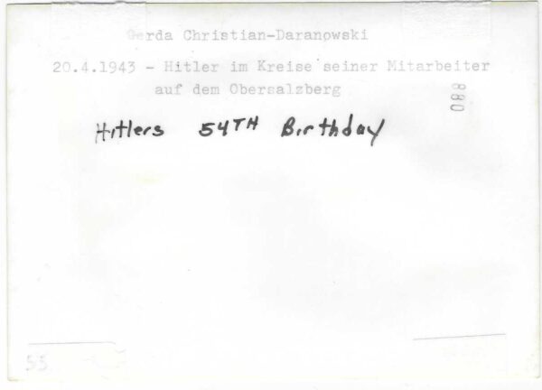 Gerda Christian | SIGNATURES OF THE THIRD REICH