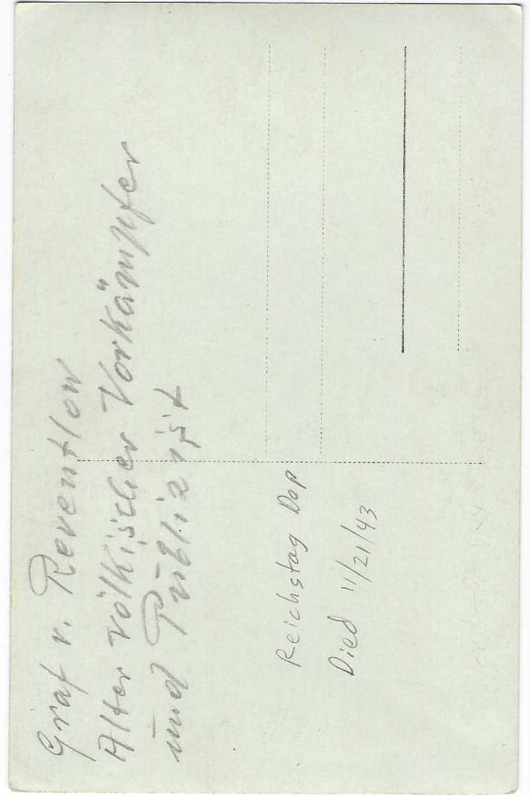 Ernst Christian Einar Ludvig Detlev, Graf zu Reventlow | SIGNATURES OF ...
