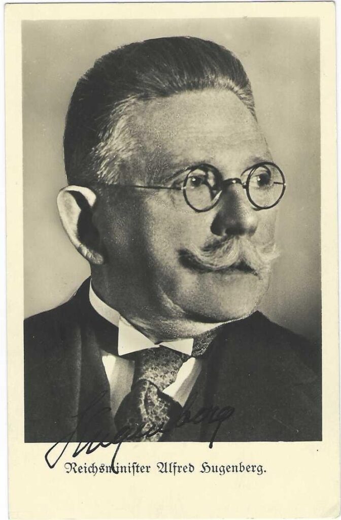 Alfred Ernst Christian Alexander Hugenberg | SIGNATURES OF THE THIRD REICH