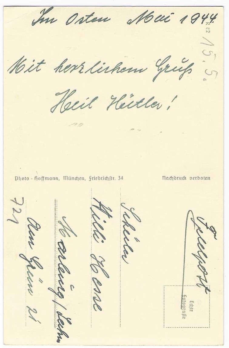 Otto Moritz Walter Model | SIGNATURES OF THE THIRD REICH