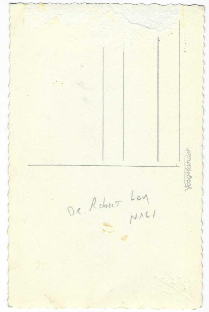 Robert Ley | SIGNATURES OF THE THIRD REICH