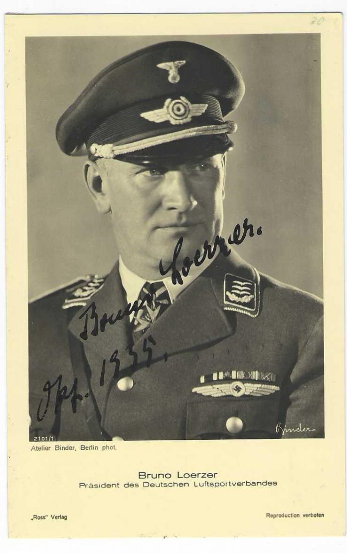 Bruno Loerzer | SIGNATURES OF THE THIRD REICH